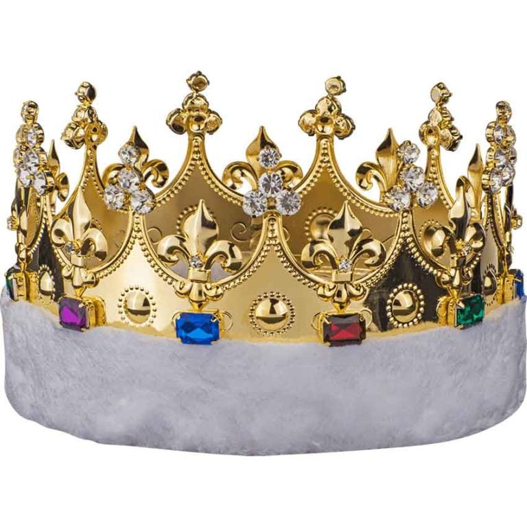 Kings Crown with Faux Fur - 15598 - Medieval Collectibles