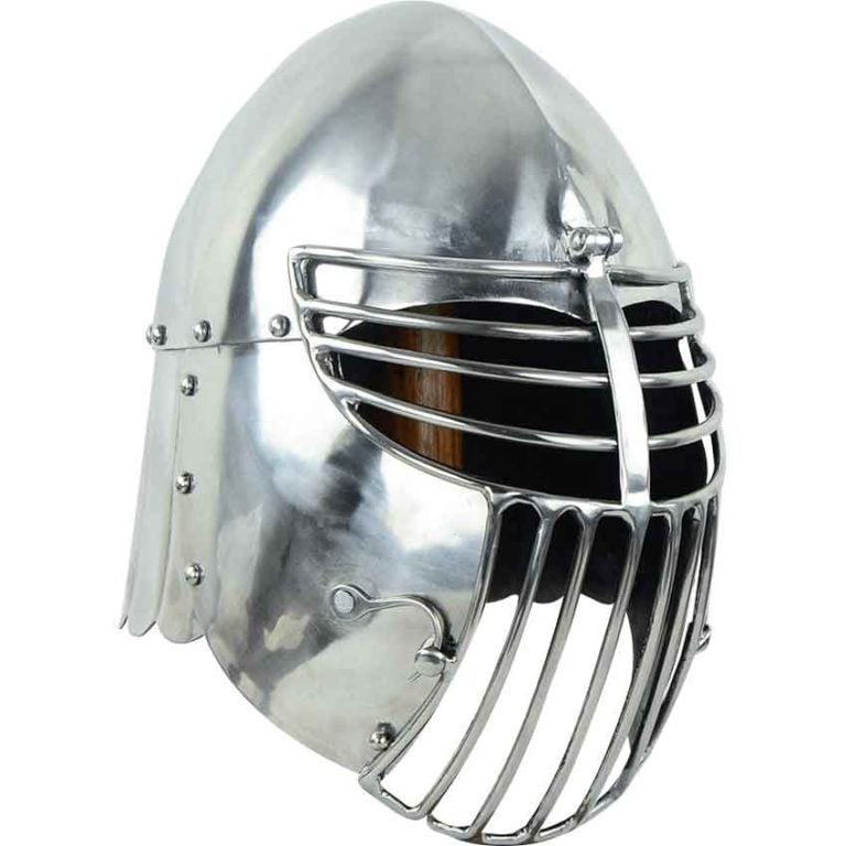 Bearded Sports Bascinet Helm - AH-6927 - Medieval Collectibles