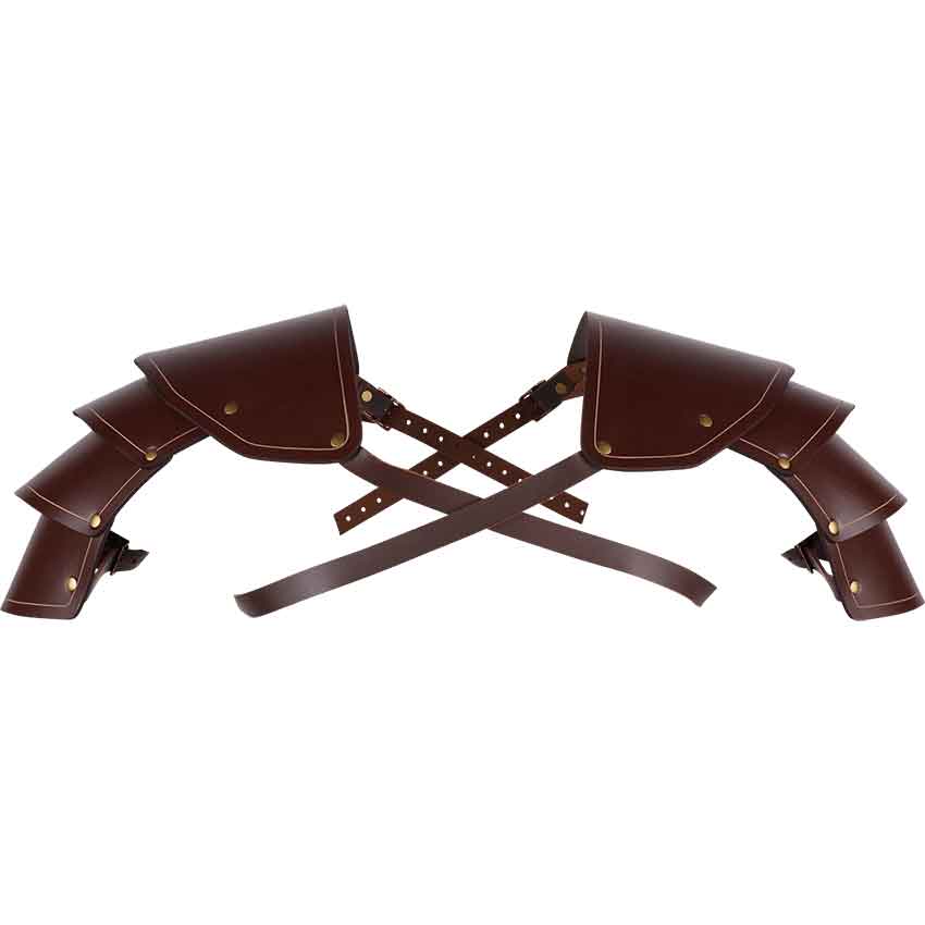 Knights Leather Spaulders - DK5111 - Medieval Collectibles