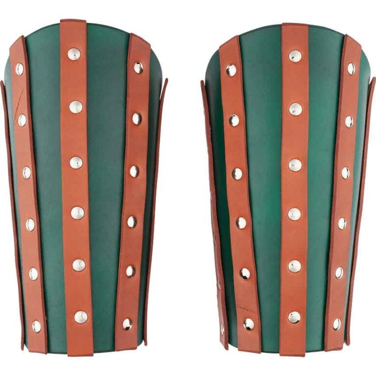 Banded Leather Arm Bracers - DK6008 - Medieval Collectibles