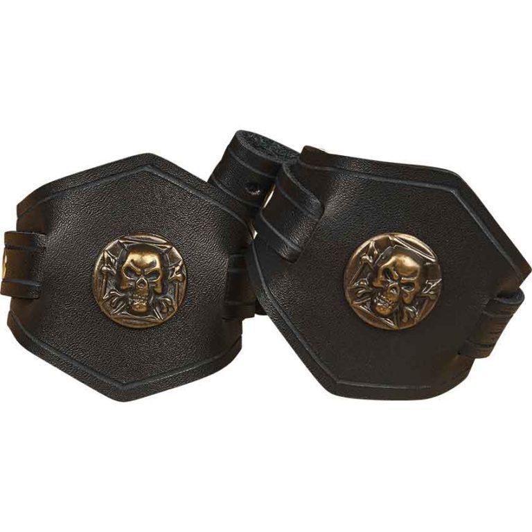Pirates Leather Wrist Cuffs - DK6031 - Medieval Collectibles