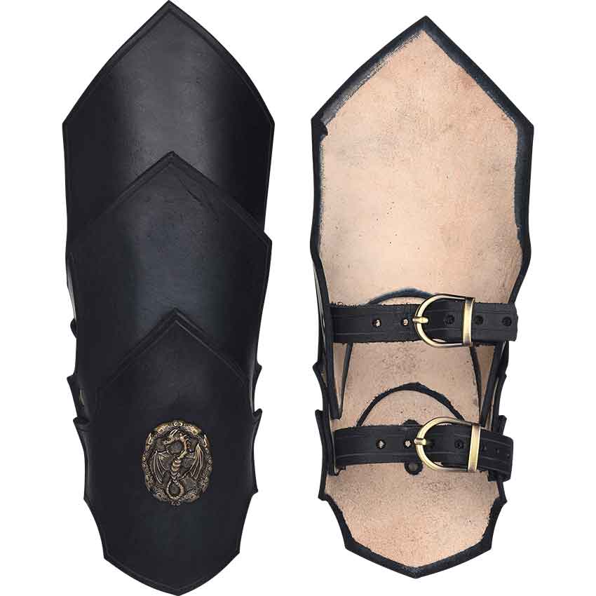 Dueling Dragons Leather Bracers - DK6036 - Medieval Collectibles