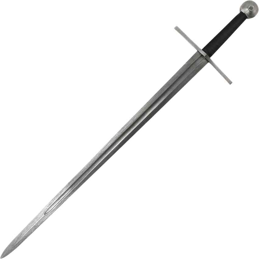 Engraved Silver Templar Sword with Plaque