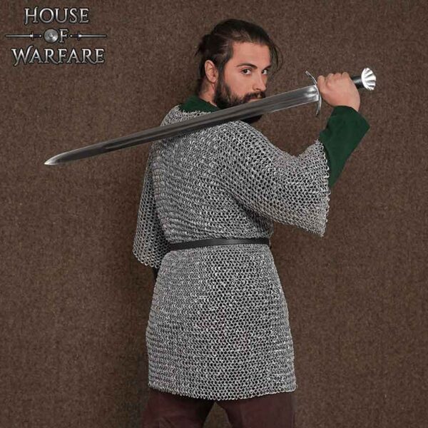 Riveted Aluminum Chainmail Haubergeon - HW-700590 - Medieval Collectibles