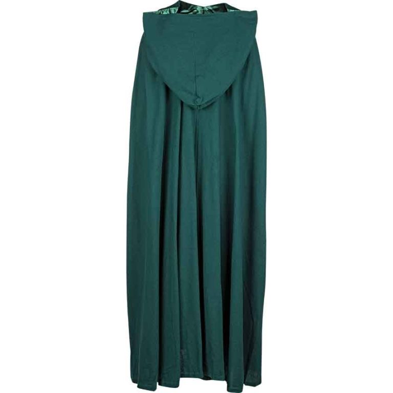 Medieval Hooded Cloak with Leather Fastener - MCI-305 - Medieval ...