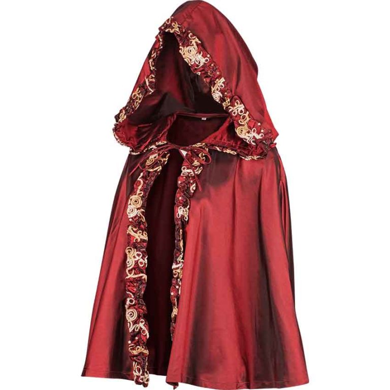 Womens Hooded Renaissance Shoulder Cape - MCI-353 - Medieval Collectibles