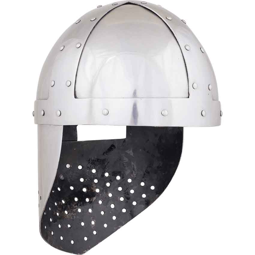 Spangenhelm with Face Guard - MHR-H0923 - Medieval Collectibles
