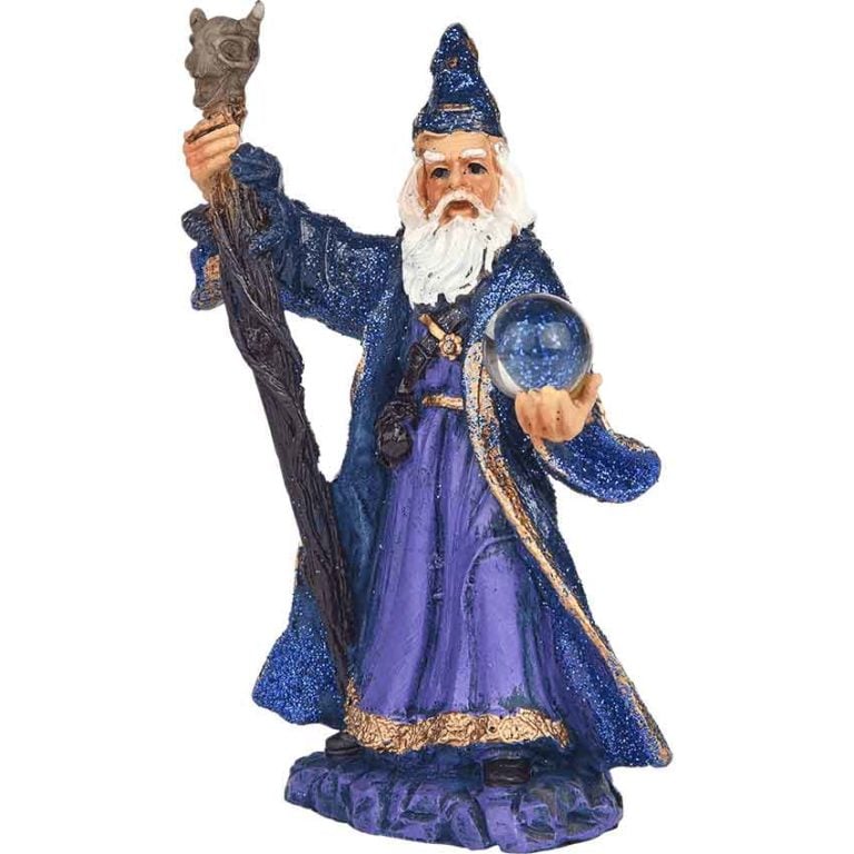 Purple Wizard Statue - 05-71155 - Medieval Collectibles