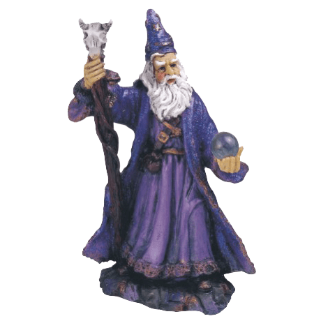 Purple Wizard Statue - 05-71155 - Medieval Collectibles