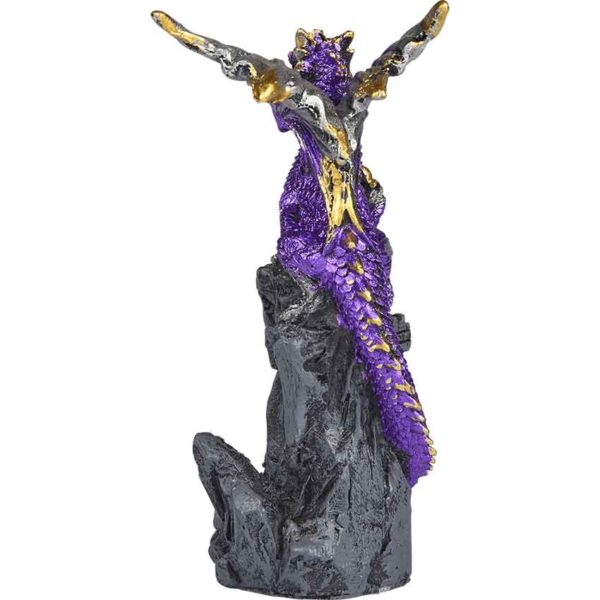 Purple Dragon Castle Statue - 05-71819 - Medieval Collectibles