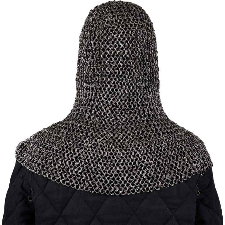 Round Ring Chainmail Coif - AB2556 - Medieval Collectibles