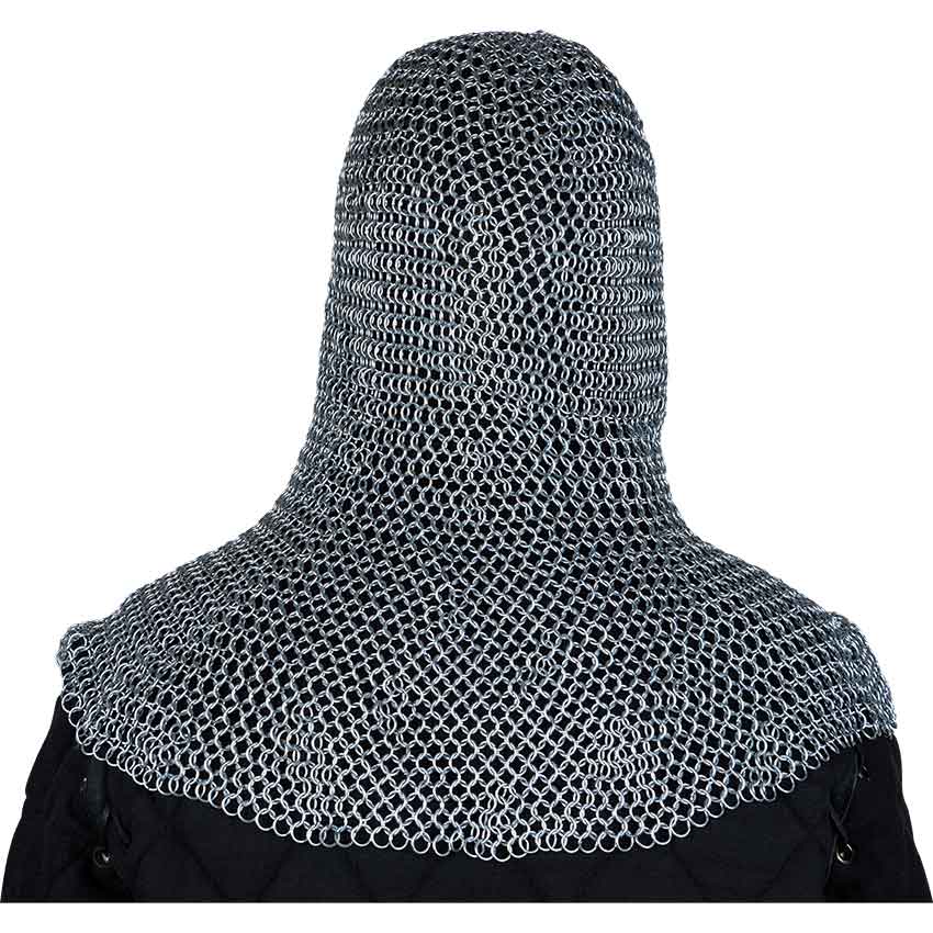Round Ring Butted Chainmail Coif - AB2562 - Medieval Collectibles