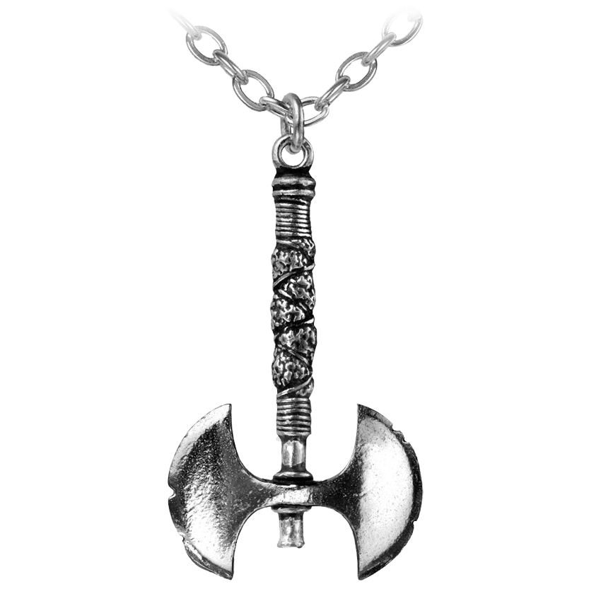 Double Axe Necklace - AG-P11 - Medieval Collectibles