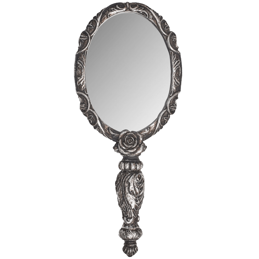 Baroque Rose Hand Mirror - AG-V58 - Medieval Collectibles