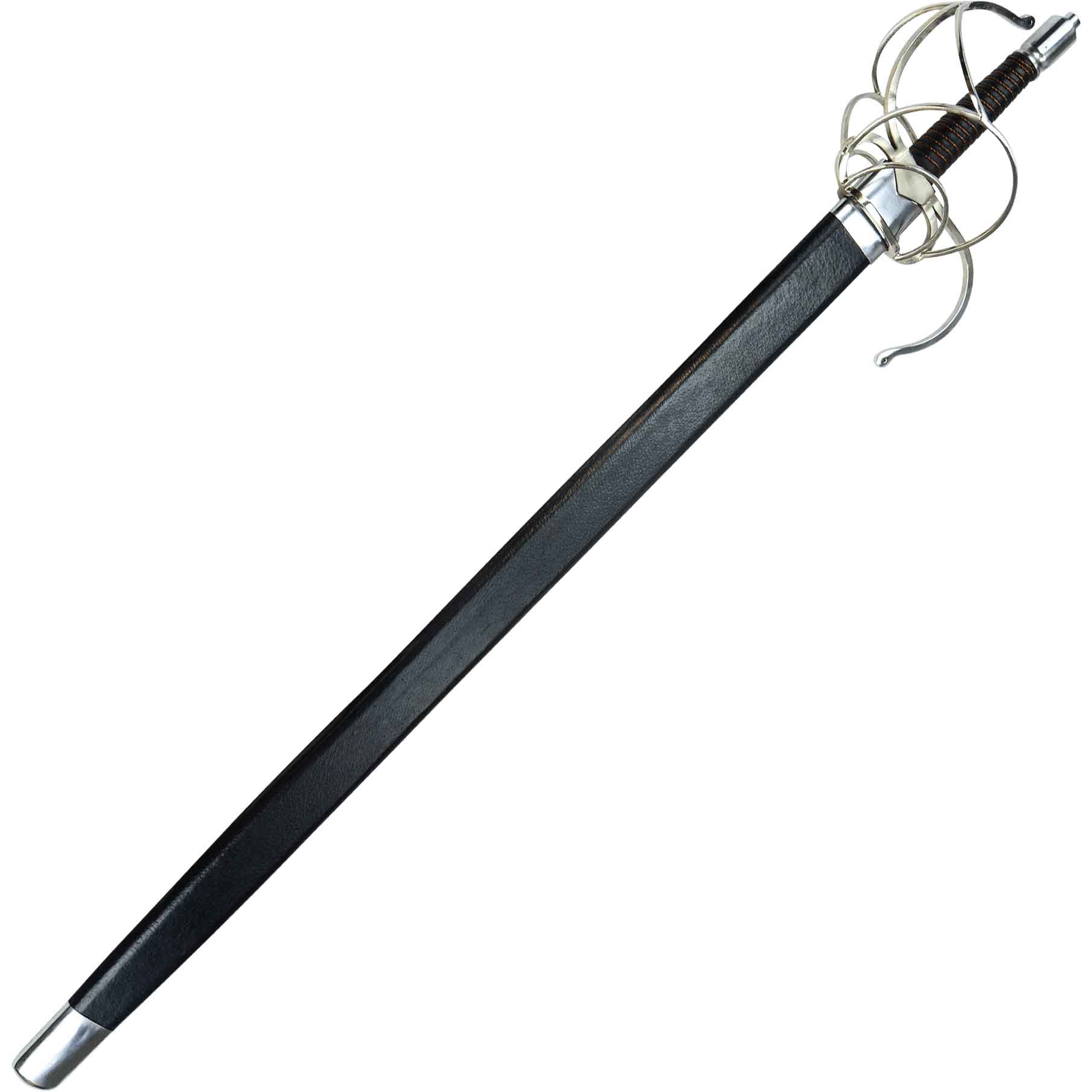 Swept Hilt Flamberge Rapier - AH-3322 - Medieval Collectibles