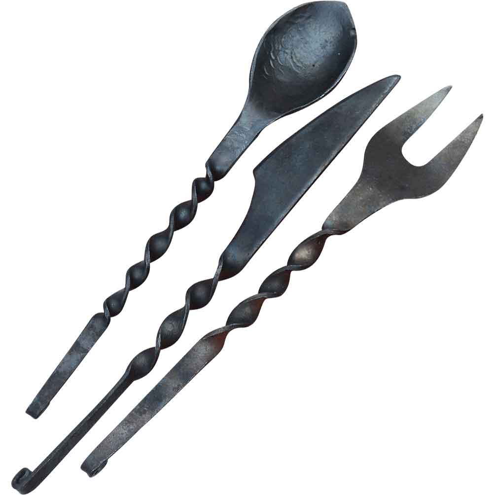 Cast Medieval Cutlery Set - AH-3345 - Medieval Collectibles