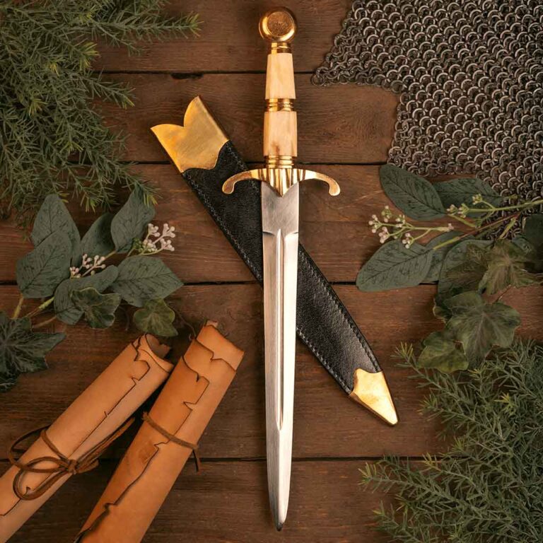Guingate Dagger with Scabbard - AH-3368A - Medieval Collectibles