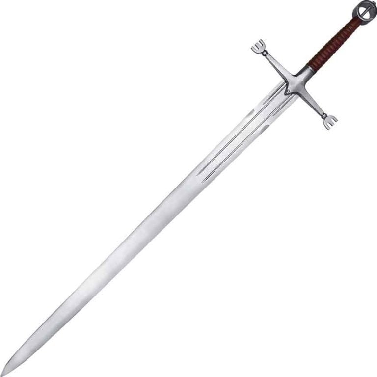 Silver Claymore Sword - ZS-901070-SL - Medieval Collectibles