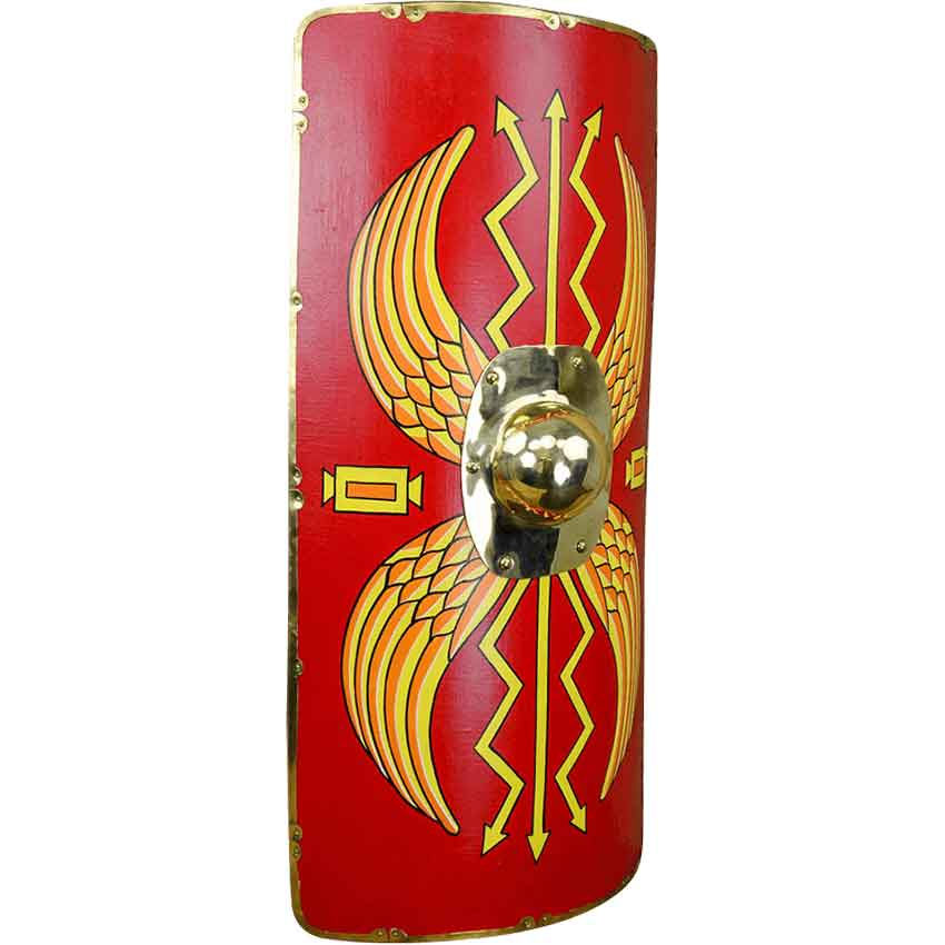 Wooden Roman Shield - AH-3853W - Medieval Collectibles