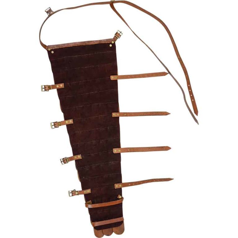 Gladiator Scaled Leather Arm Guard - AH-6234L - Medieval Collectibles