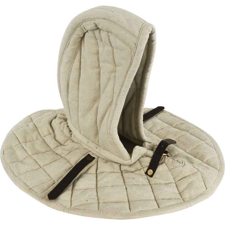 Padded Arming Cap with Collar - AH-PA1001 - Medieval Collectibles