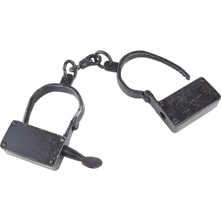Adjustable Antique Alcatraz Leg and Hand Cuffs - TC-LC-3A - Medieval ...