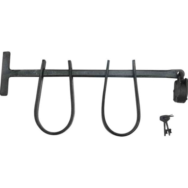 Bar Cuffs with Padlock - AH-RPT8027 - Medieval Collectibles