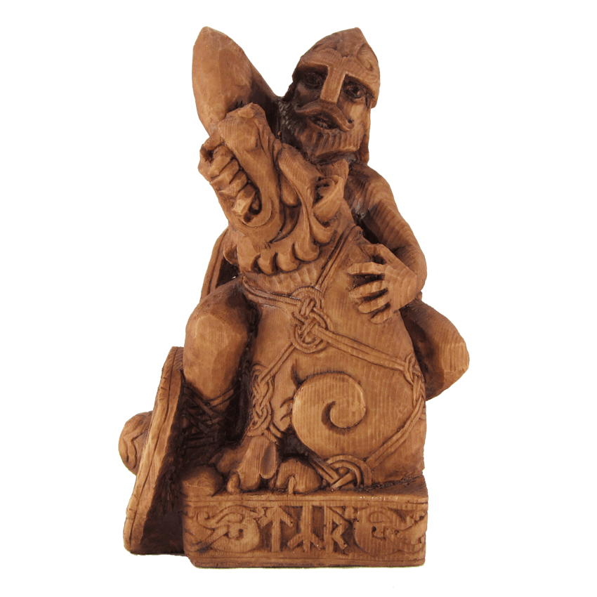 Seated Tyr Statue - DD-167-TYRW - Medieval Collectibles