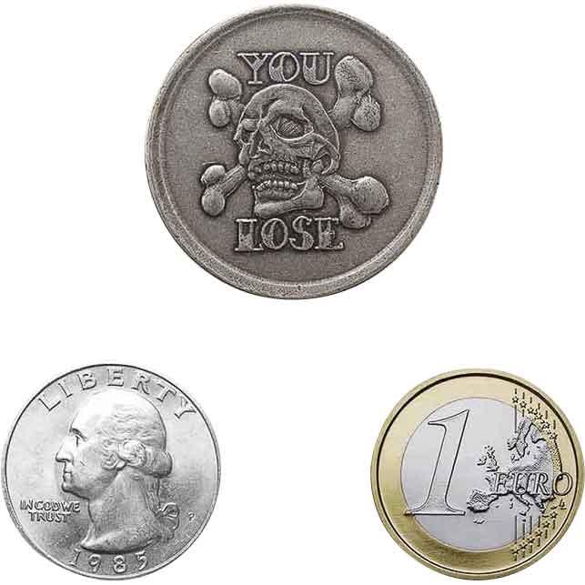 Win or Lose Flipping Coin - GOT-100 - Medieval Collectibles