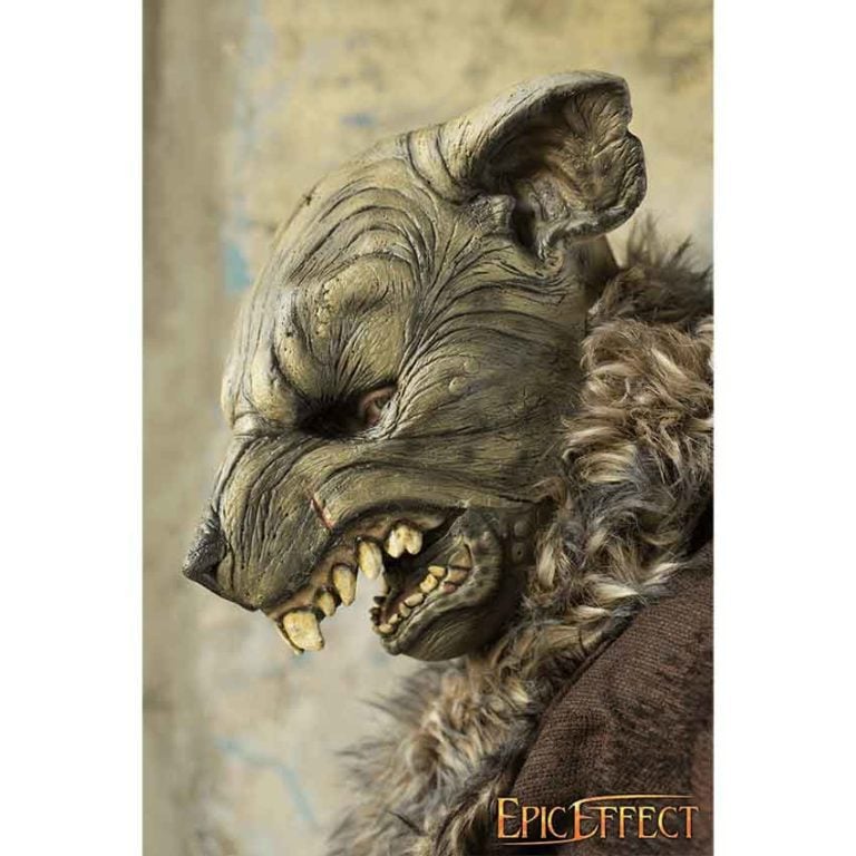 Brown Were-Rat Mask - MCI-2979 - Medieval Collectibles