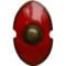Red Elliptical LARP Shield - MCI-3046 - Medieval Collectibles