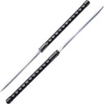 Interlocking Black Double Short Sword - NP-H-5514-BK - Medieval ...