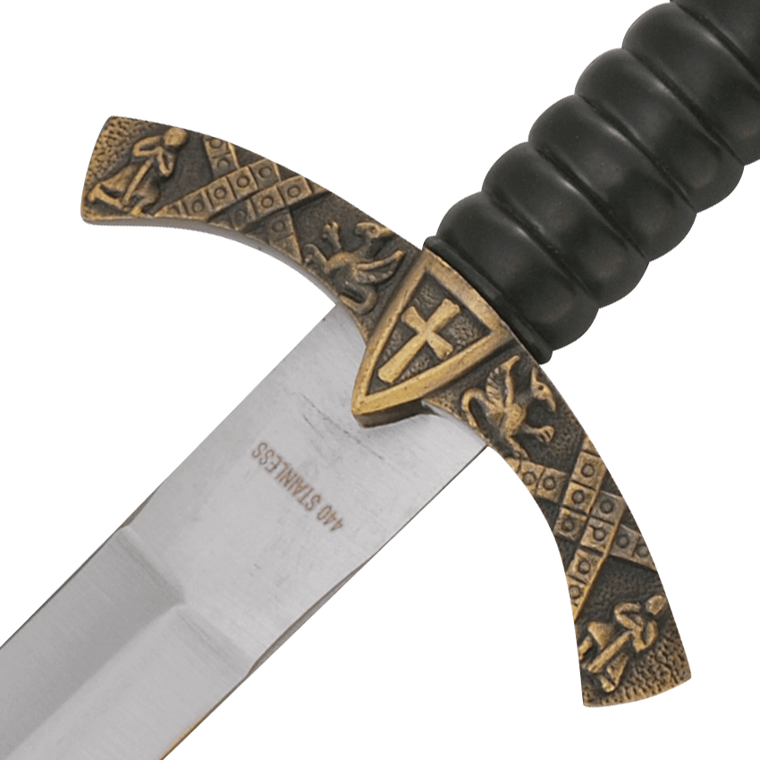Antique Gold Decorative Crusader Dagger - NP-H-5928 - Medieval Collectibles