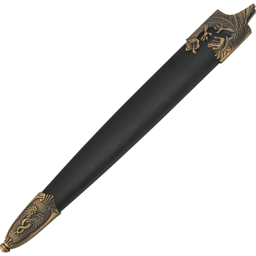 Antique Gold Medieval Dragon Dagger - NP-H-5930 - Medieval Collectibles