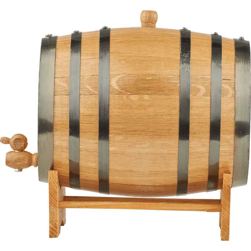 Holy Water 5 Liter Oak Barrel - OB-218 - Medieval Collectibles