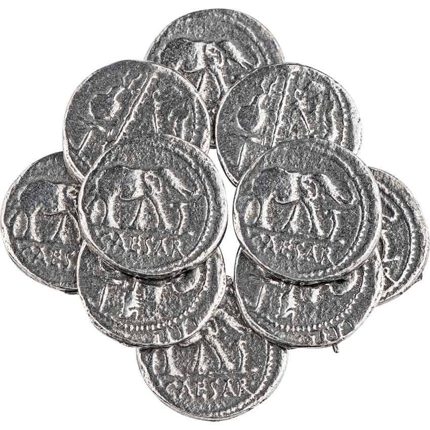 Denarius Of Caesar Replica Coins - WR-RCDC - Medieval Collectibles