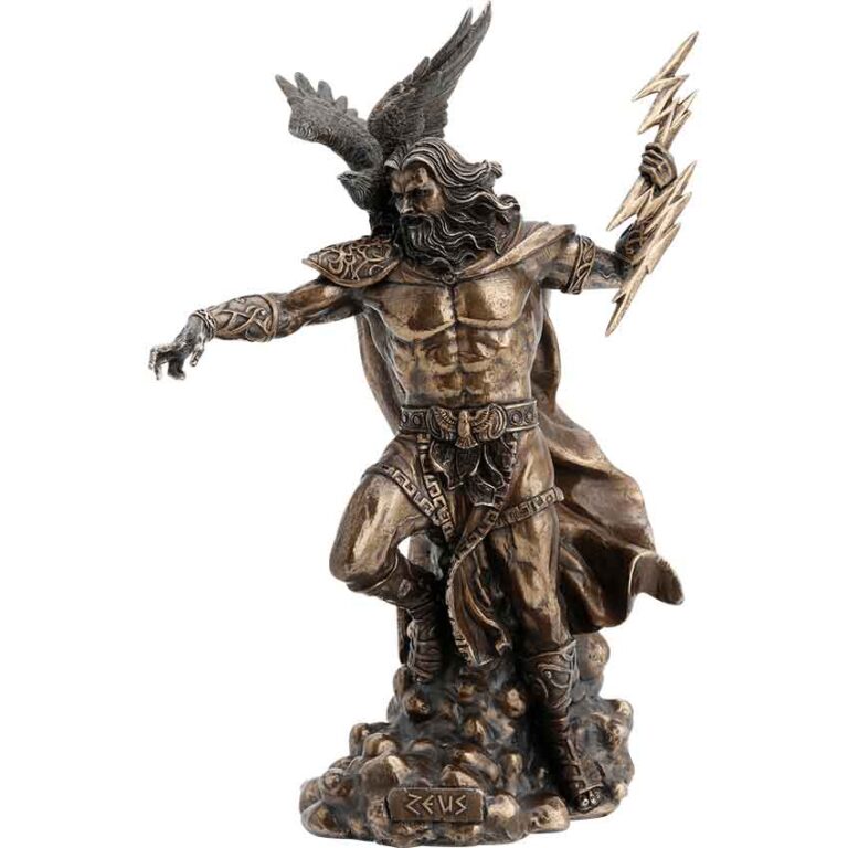 Zeus with Thunderbolt and Eagle - WU-1595 - Medieval Collectibles