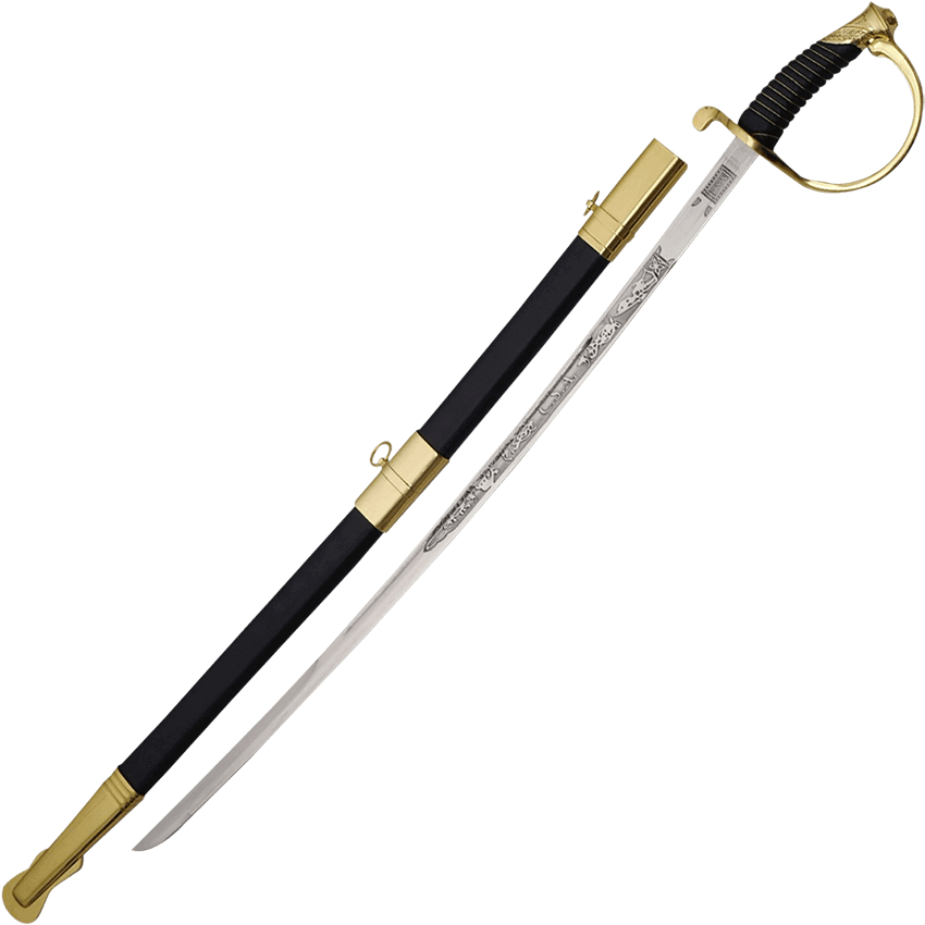 Etched CSA Cavalry Saber - ZS-926708 - Medieval Collectibles