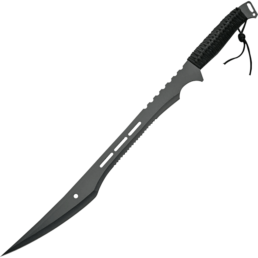 Black Serrated Bush Machete - ZS-926859 - Medieval Collectibles