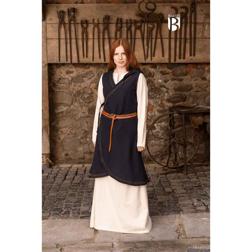Late Medieval Wrap Dress - BG-1085 - Medieval Collectibles