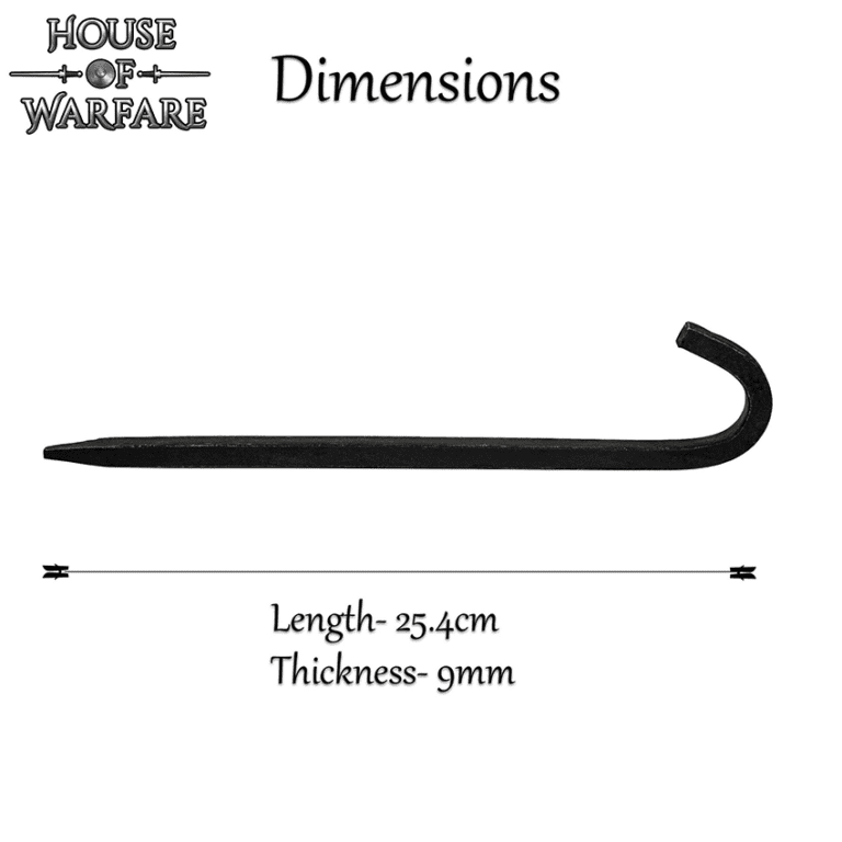 Iron Tent Stake - 10 Inch - HW-700300 - Medieval Collectibles