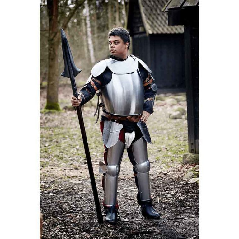 Soldiers Gorget - Polished Steel - MCI-3522 - Medieval Collectibles