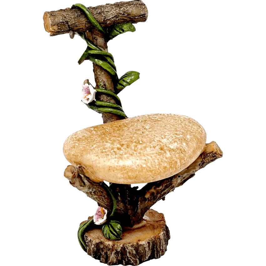 Mini Wood and Stone Chair - TL-4788 - Medieval Collectibles