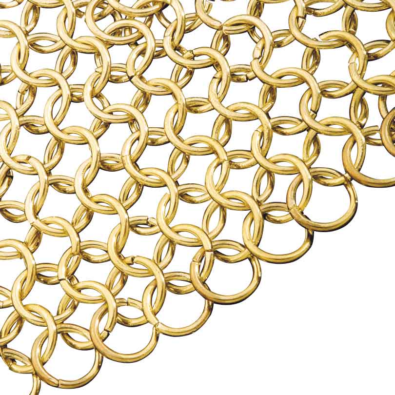 Brass Plated Chainmail Shirt - 300102 - Medieval Collectibles