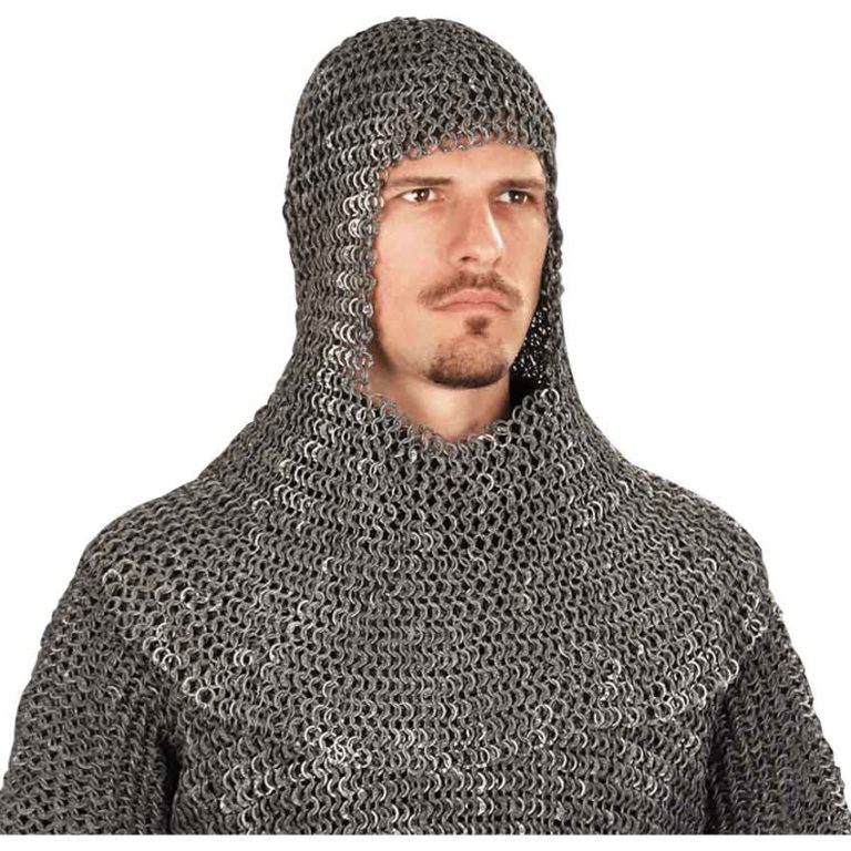 Butted Chainmail Coif - HW-700601-L - Medieval Collectibles