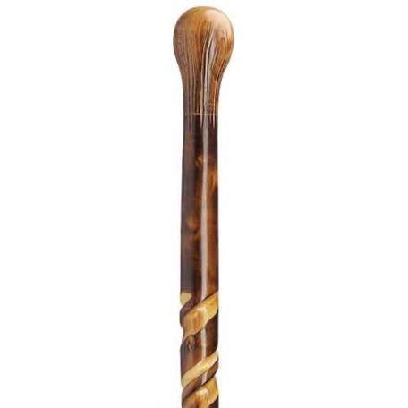 Spiral Bulb Top Walking Stick - CA-118 - Medieval Collectibles
