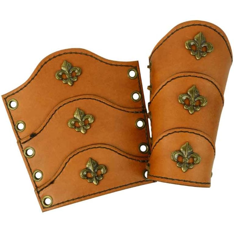 Warriors Leather Demi-Gauntlets - DK6087 - Medieval Collectibles