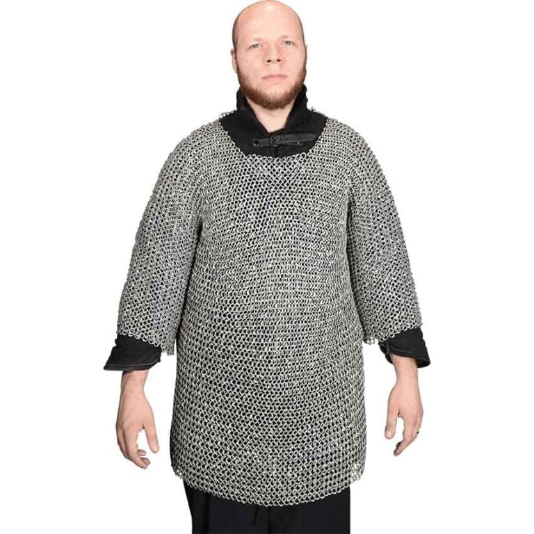 Riveted Aluminum Chainmail Haubergeon - HW-700590 - Medieval Collectibles