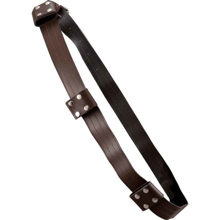 Medieval Back Baldric - Brown - HW-700800 - Medieval Collectibles