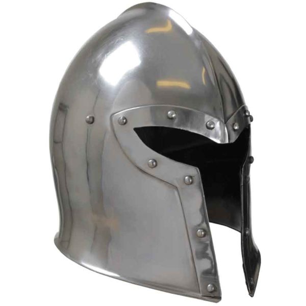 Visored Barbuta Helmet - MCI-2428 - Medieval Collectibles